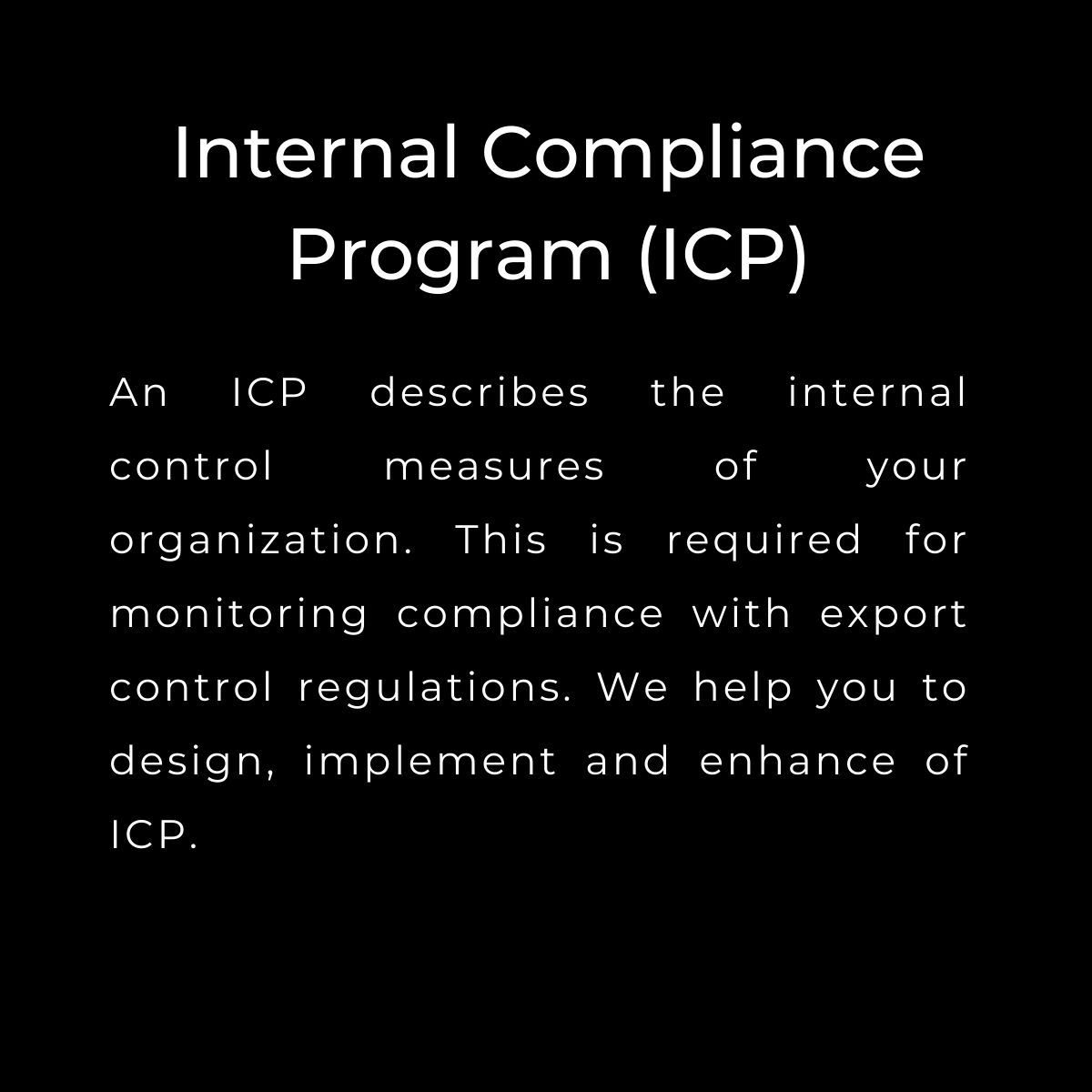 Export & Trade Compliance - Consultancy & Interim Management